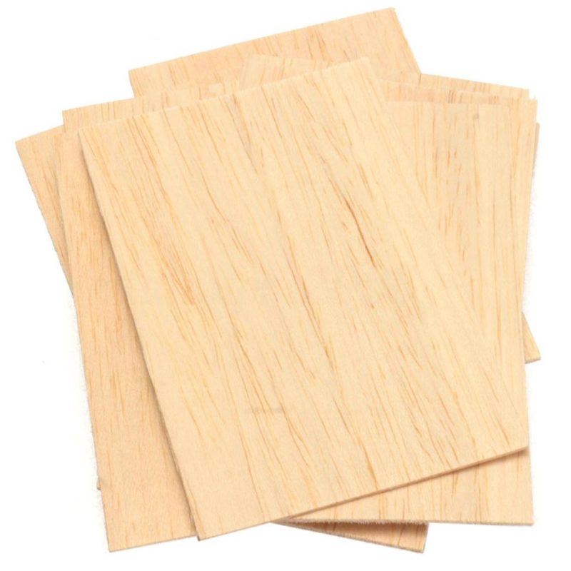 Wooden Plates Model Materials 50x100x2mm (2 IN A PACKET) - Prototype DIY