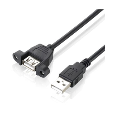 1meter USB-extension-cable-panel-mount-Type-a - Prototype DIY