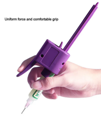 BST61 Manual Tool 10CC Syringe Glue Dispenser Solder Paste UV Mask Oil ...
