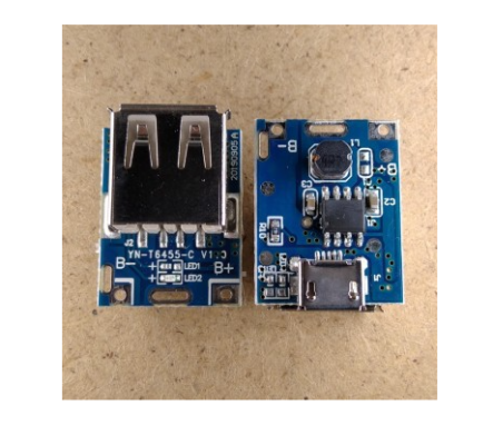 Yn-T6455-c Power Bank PCB with 1 USB output 5V 1A - Prototype DIY