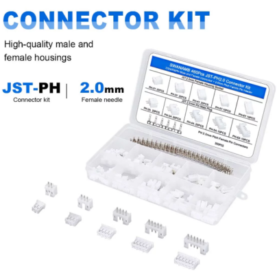 PH2.0 Connector kit 2/3/4/5/6Pin Plug with Terminal Wires Cables Socket ...